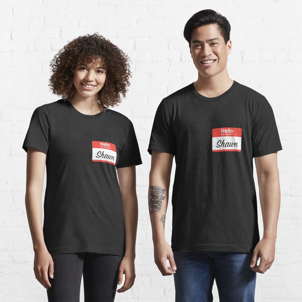 "Hello My Name Is Shawn" Sticker for Sale by classydesignz | Redbubble