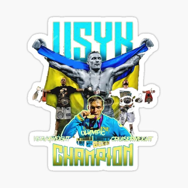 "Usyk a Usyk a Usyk" Sticker for Sale by Jajaer | Redbubble