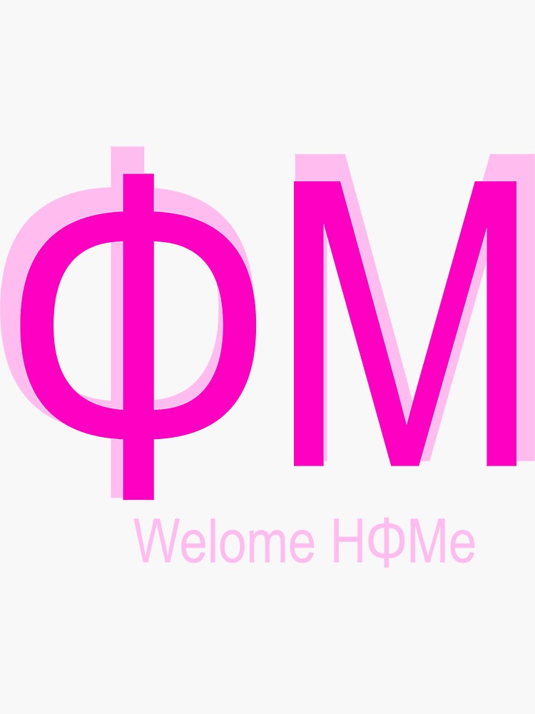 "Alabama Phi Mu 2022- Pink" Sticker for Sale by ECKDesign | Redbubble