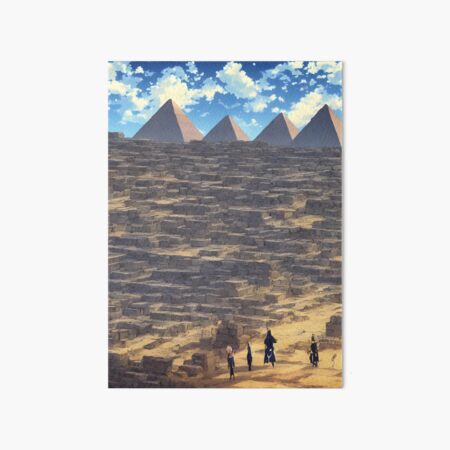 "Anime, The Great Pyramids of Giza" Art Board Print for Sale by Art-of ...