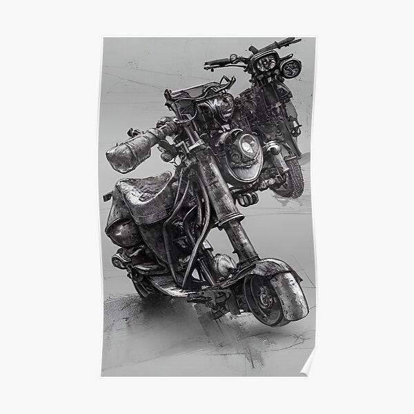 "Moped Mayhem " Poster for Sale by BryanWhipple | Redbubble