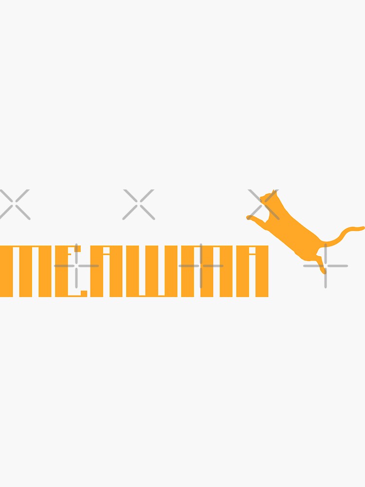 "Meaw " Sticker for Sale by Aarshman | Redbubble