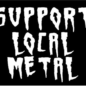 "Support Local Metal" Sticker for Sale by ambernicole0019 | Redbubble