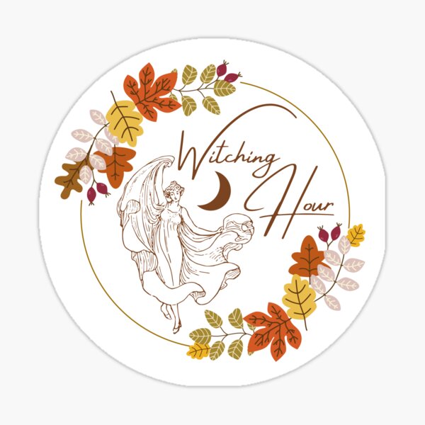 "Witching Hour " Sticker for Sale by NimbusIllust | Redbubble