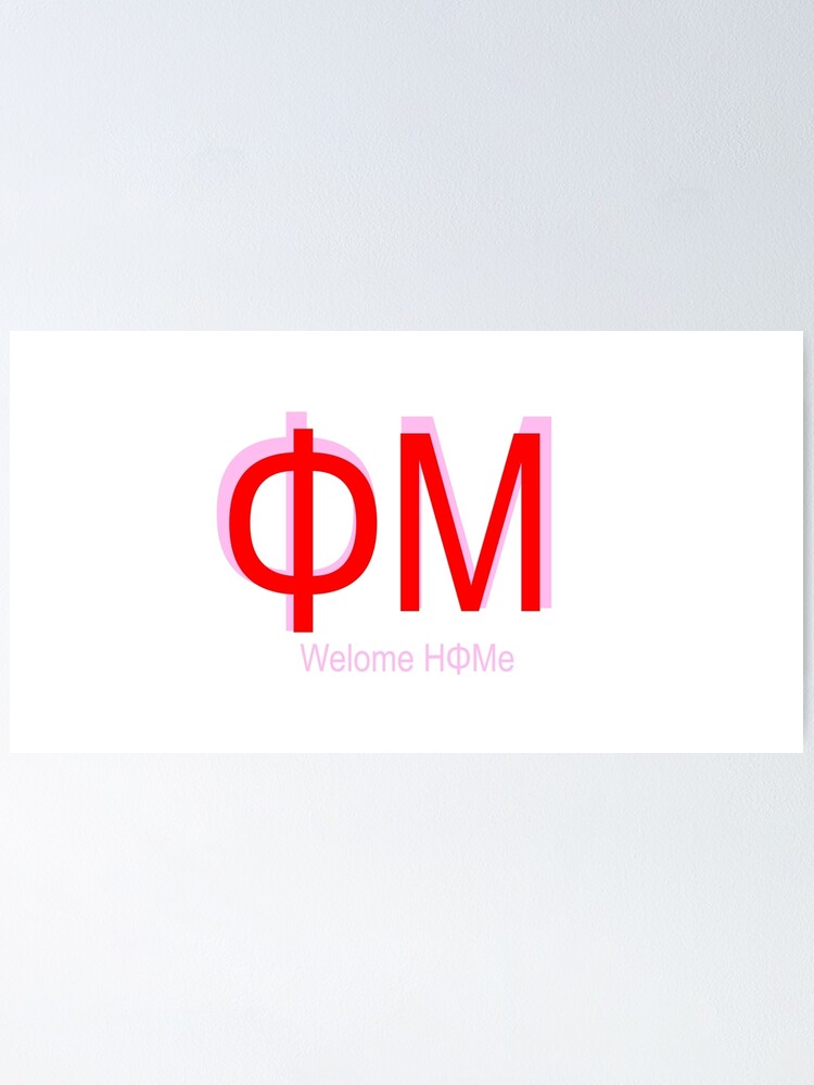 "Alabama Phi Mu 2022- Red" Poster for Sale by ECKDesign | Redbubble