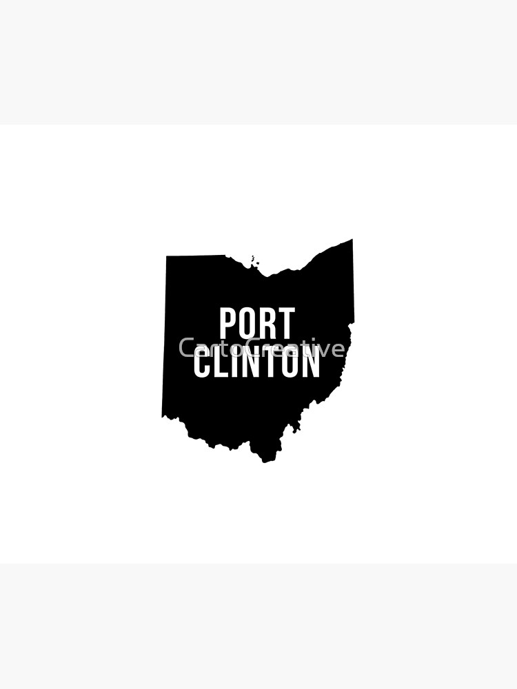 Póster «Silueta de Port Clinton, Ohio» de CartoCreative | Redbubble