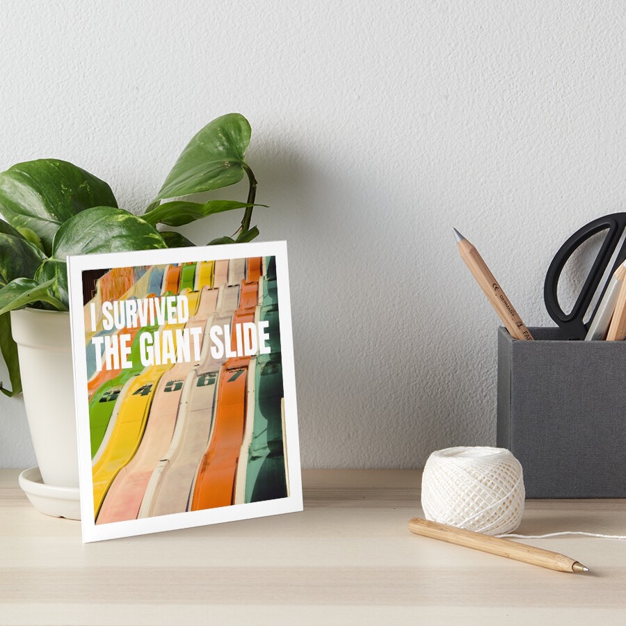 "I Survived the Giant Slide | Steel Monsters | Staple Slides" Art Board ...