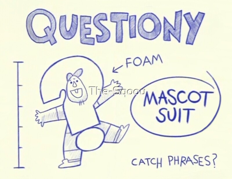 "QUESTIONY the Question Mark prop replica" by The-Sqoou | Redbubble