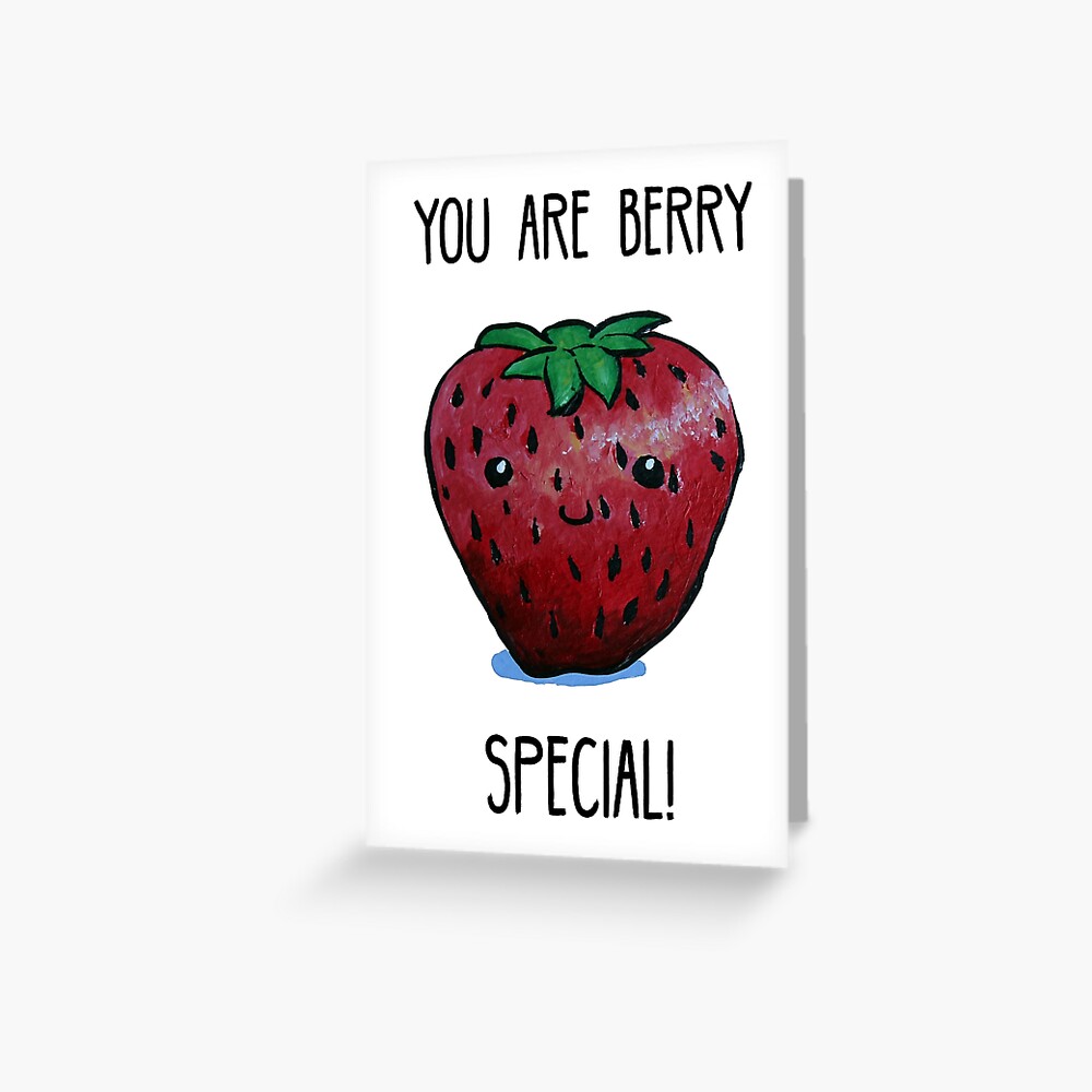 "Food Pun - You are Berry Special" Greeting Card by artsbycheri | Redbubble