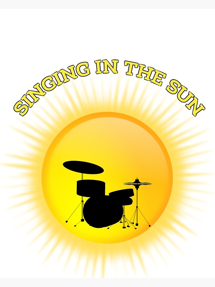 "Singing in the sun yoga cute smiling sun beach sunshine" Poster for ...