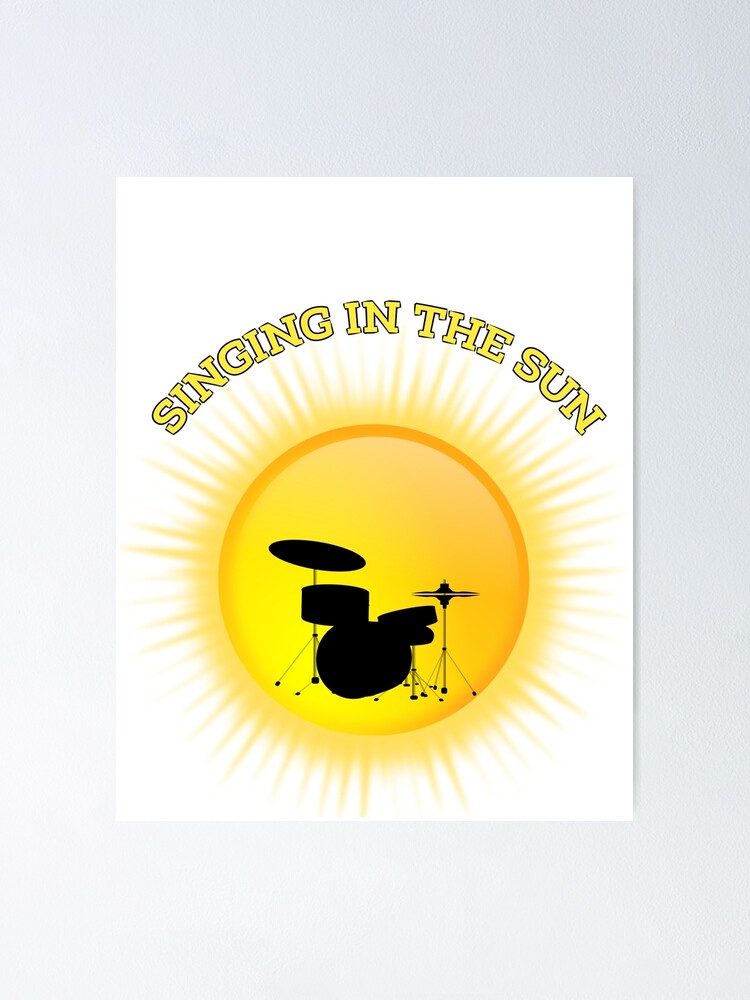 "Singing in the sun yoga cute smiling sun beach sunshine" Poster for ...