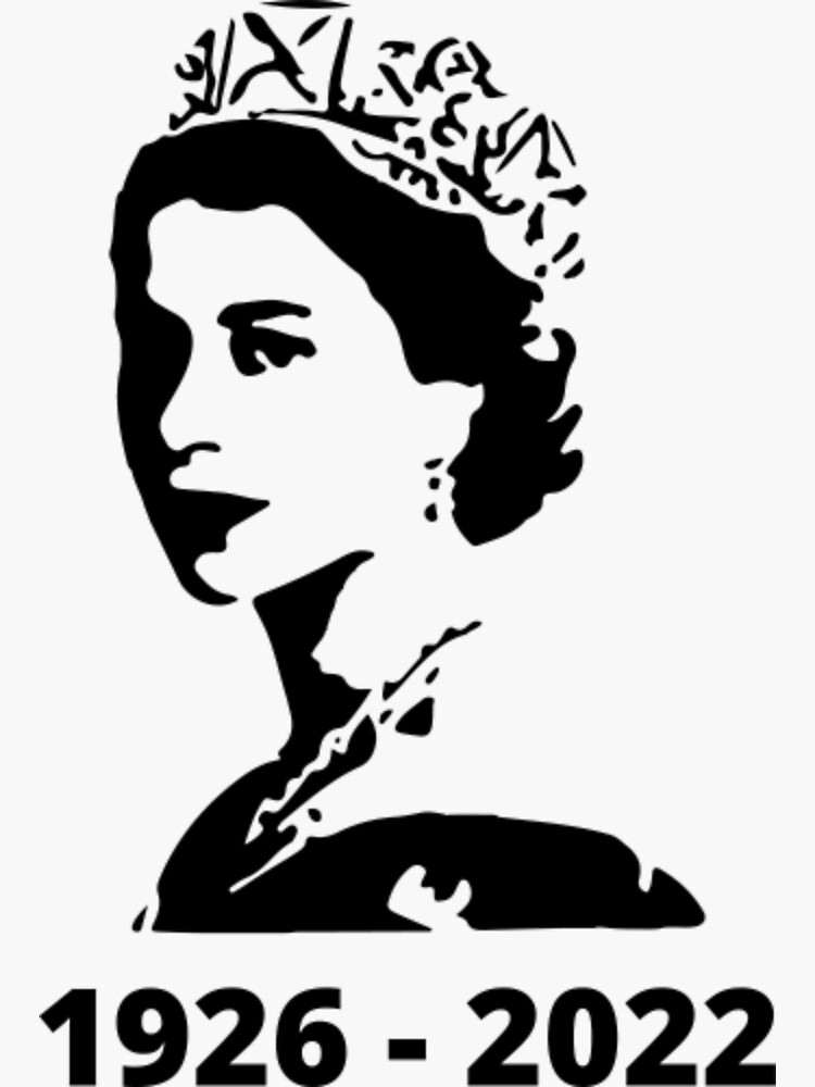 Queen Elizabeth Ii Tribute Sticker For Sale By Edselcarter Redbubble