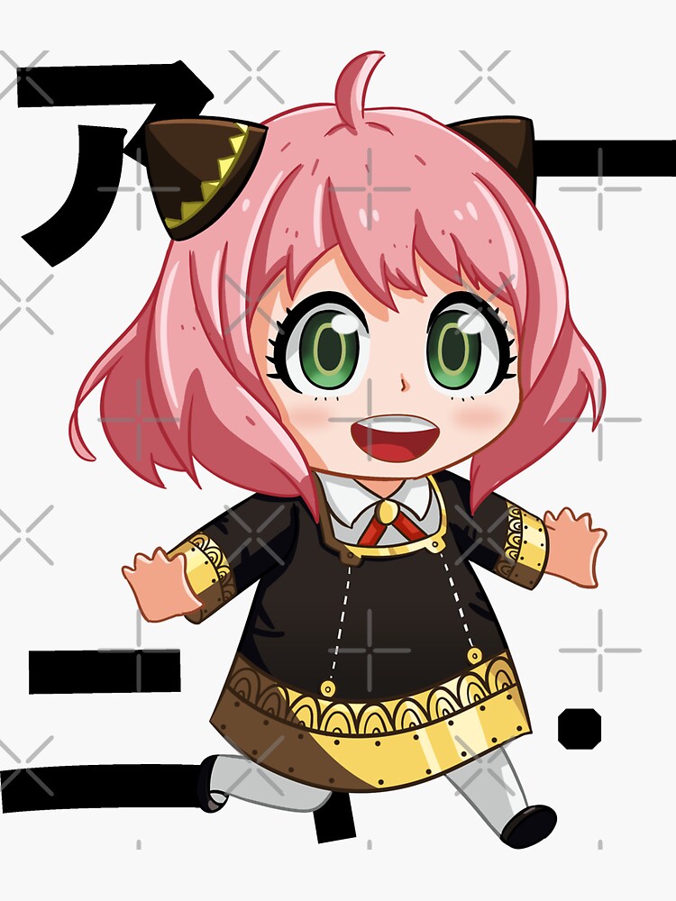 "Anya Forger - SPYxFAMILY Chibi ver" Sticker for Sale by TAKAHIRO ...