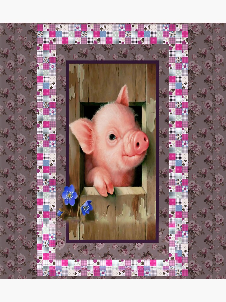 "Pig Behind The Window" Sticker for Sale by KlemensHanke | Redbubble