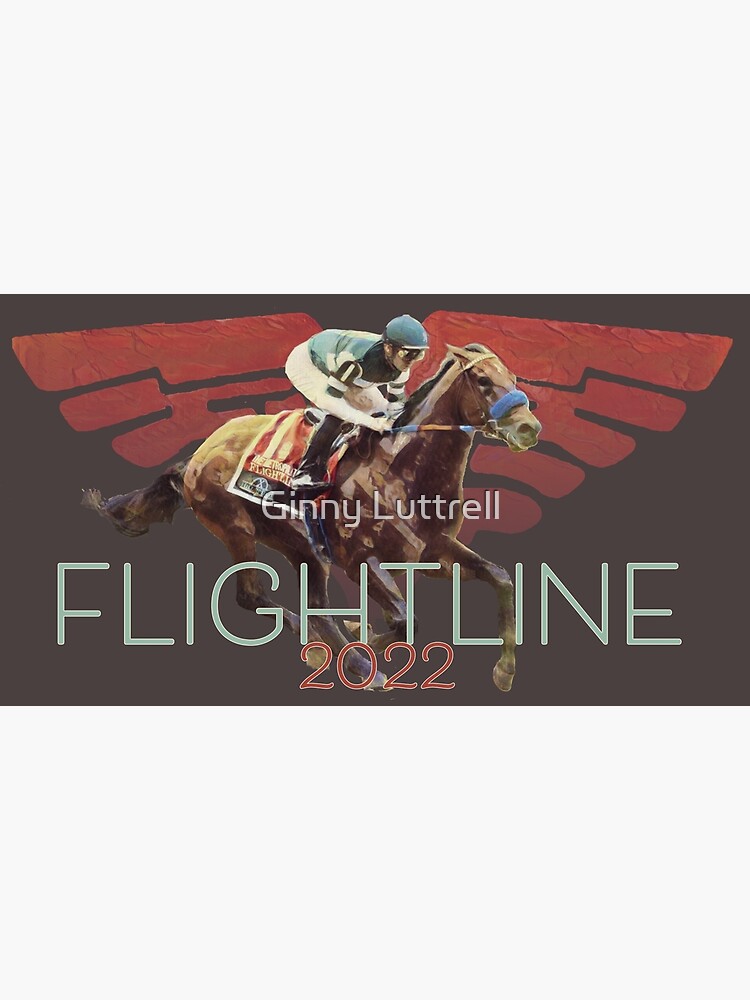 "Famous Racehorse - Flightline wins the 2022 Travers Stakes" Poster for ...