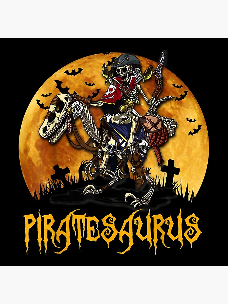 "Piratesaurus Pirate Dinosaur T Rex Halloween Costume" Poster for Sale ...