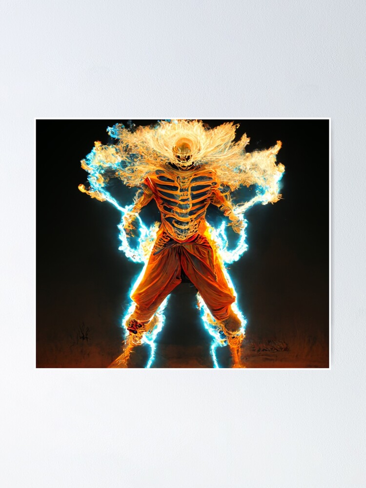 "Zombie Cosplay Super Saiyan 1" Poster for Sale by FizzHead | Redbubble