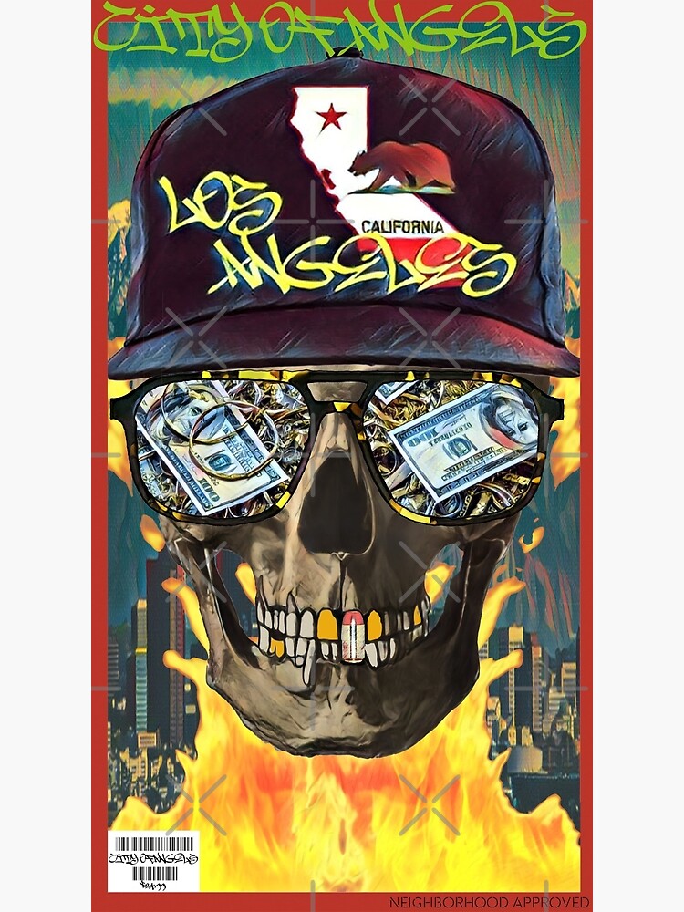 "Los Angeles Street Wear - Skull Gangsta" Poster for Sale by ...