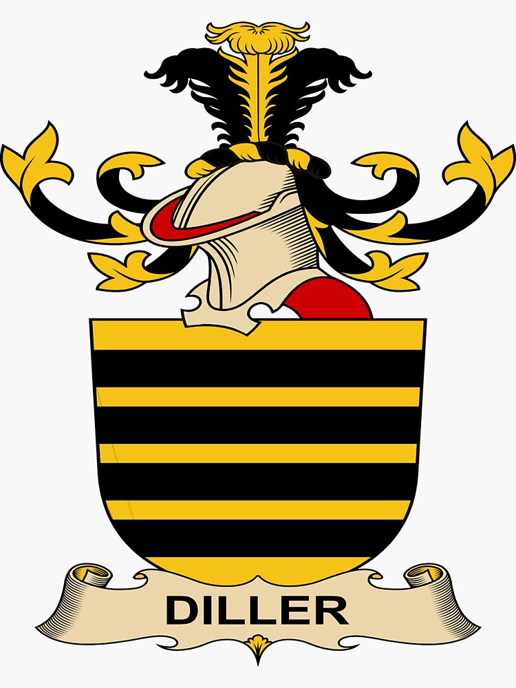 "Diller " Sticker by HaroldHeraldry | Redbubble