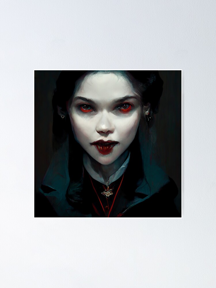 "Vamp Goth Girl" Poster for Sale by DirtyBirdLad | Redbubble
