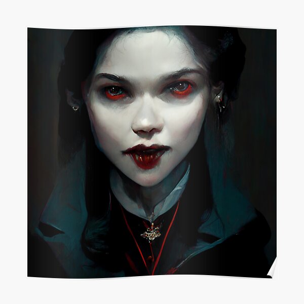 "Vamp Goth Girl" Poster for Sale by DirtyBirdLad | Redbubble