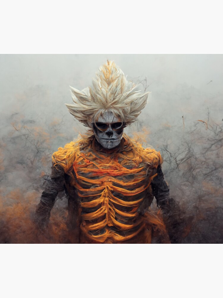 "Zombie Cosplay Super Saiyan 3" Sticker for Sale by FizzHead | Redbubble