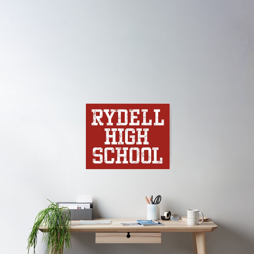 "Grease - Rydell High" Poster by Purakushi | Redbubble