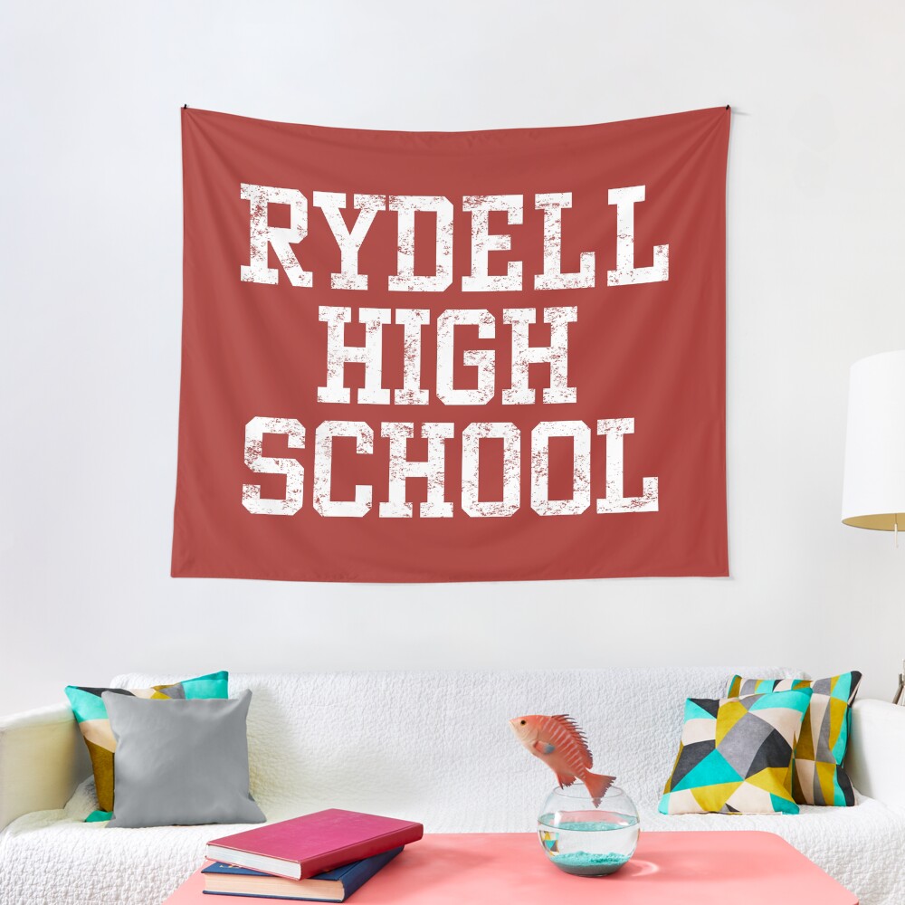 "Grease - Rydell High" Tapestry by Purakushi | Redbubble