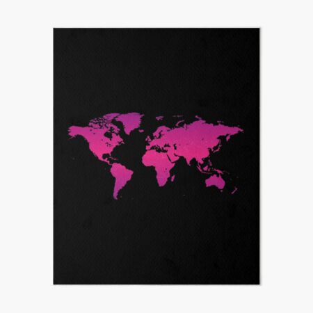 Lámina rígida «Mundo mapa tierra continentes países» de LynaJonh ...