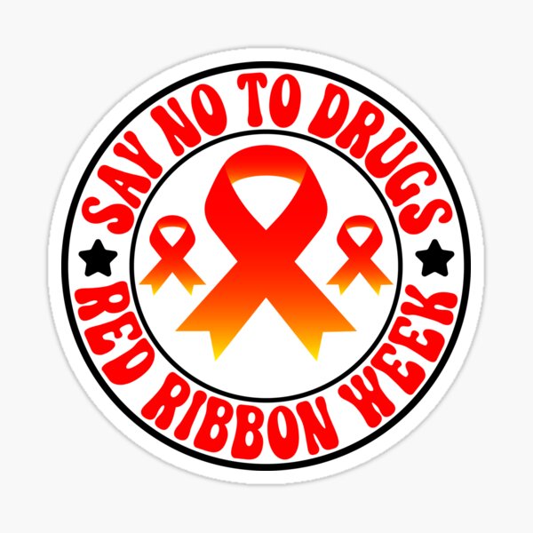 "Red Ribbon Week Say No To Drugs Stickers " Sticker for Sale by ALAM08 ...