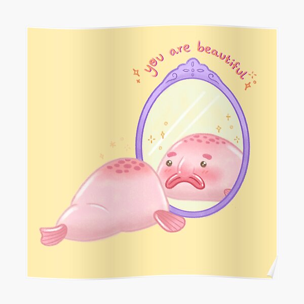 "Blobby Blobfish" Poster for Sale by bebtoons | Redbubble