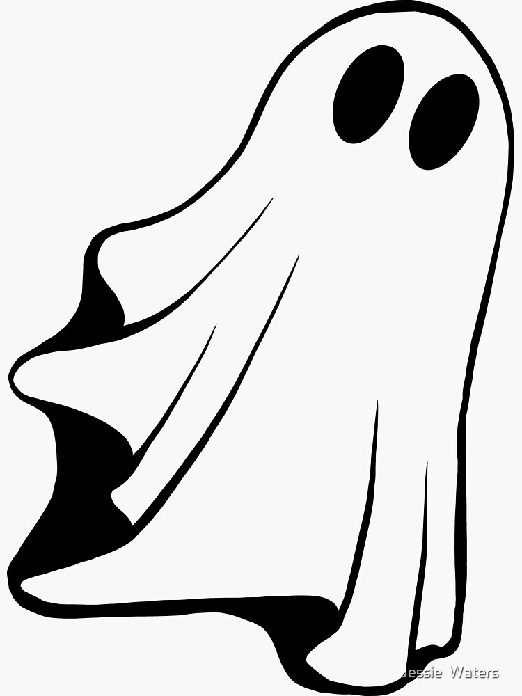 "Little Ghost" Sticker for Sale by JessieW55 | Redbubble