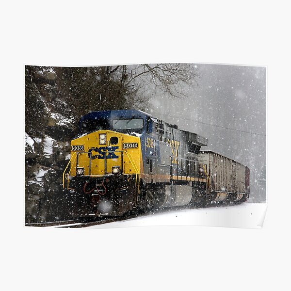 "Snow Storm CSX" Poster for Sale by RosaMarieAshby | Redbubble