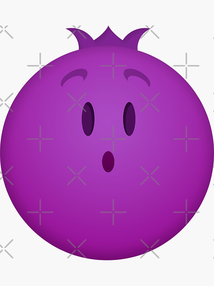 "Purple and Aqua Silly Berries!" Sticker for Sale by SilentNoiseArt ...