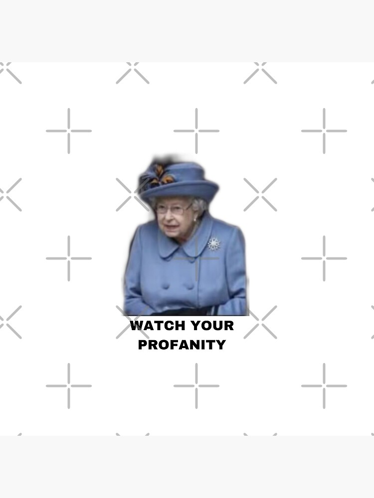 "RIP Queen Elizabeth II Funny Meme" Pin for Sale by eggstudios | Redbubble