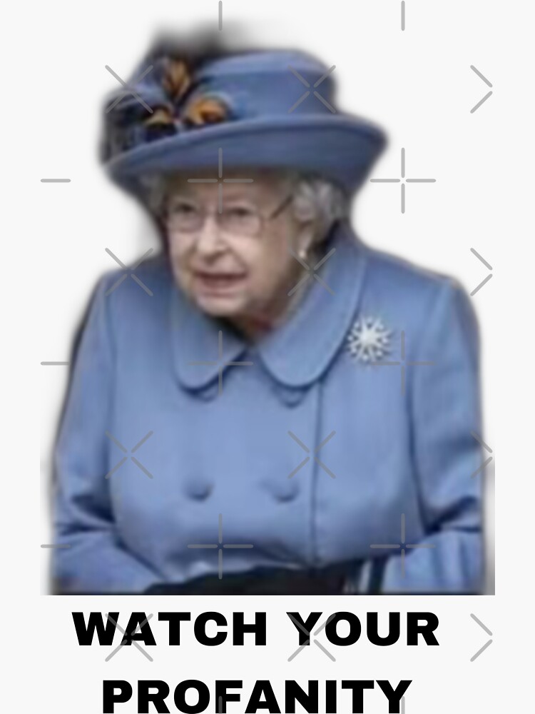 "RIP Queen Elizabeth II Funny Meme" Sticker for Sale by eggstudios ...