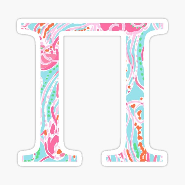 "Pi Splash Greek Letter" Sticker by AdventureFinder | Redbubble