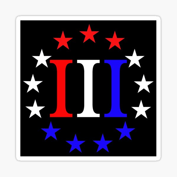 3 Percent Stickers | Redbubble