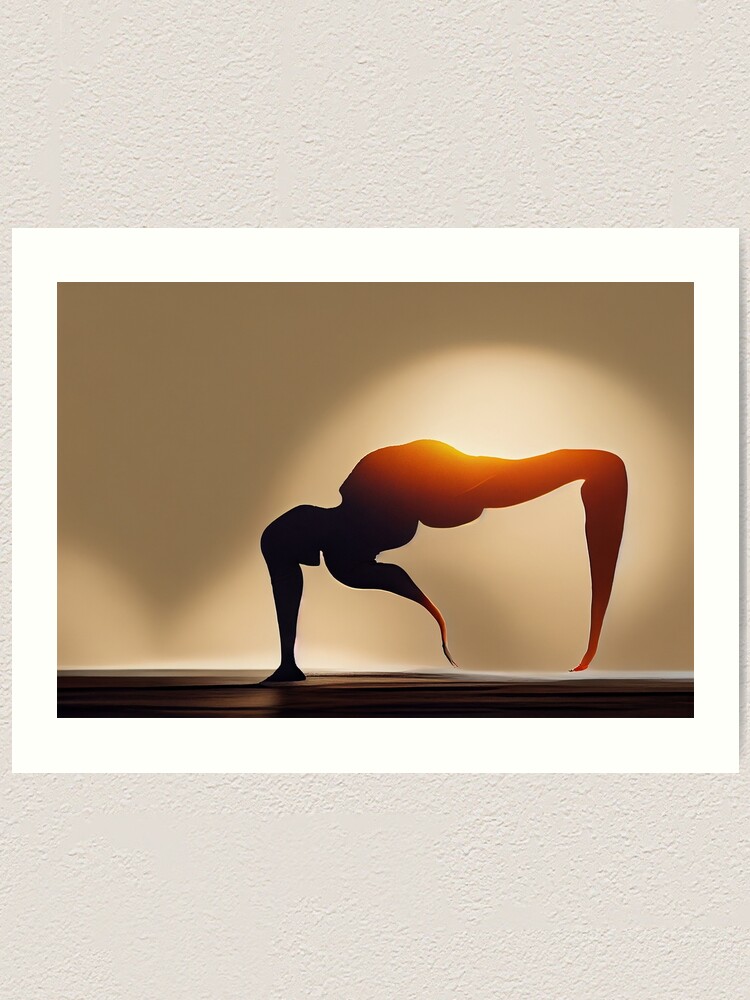 "Abstract Art of Yoga poses - Created by Artificial Intelligence" Art ...