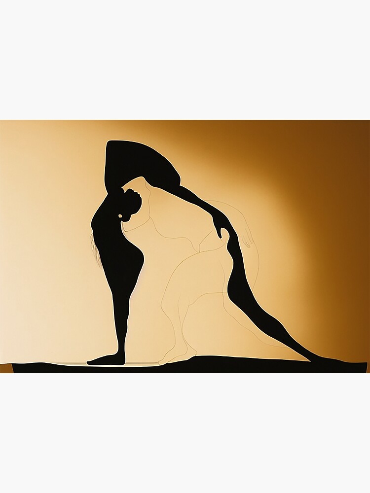 "Abstract Art of Yoga Pose - Created by Artificial Intelligence" Art ...