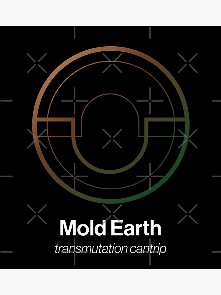 "Mold Earth Spell Symbol" Poster for Sale by Unspelled | Redbubble