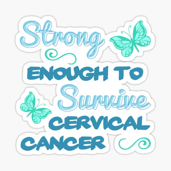 "Cervical Cancer Survivor" Sticker for Sale by thepixelgarden | Redbubble