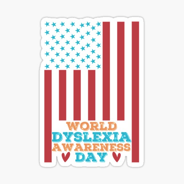 "world dyslexia awareness day world dyslexia awareness day" Sticker for ...