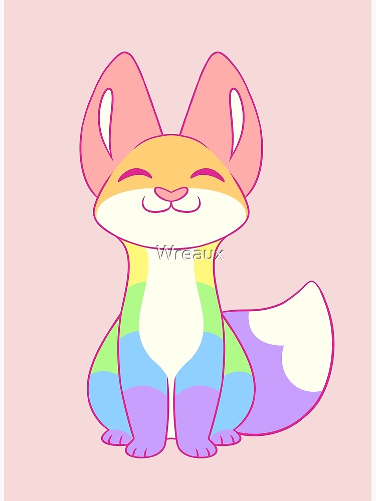 "Gay Pride Fox" Poster by Wreaux | Redbubble