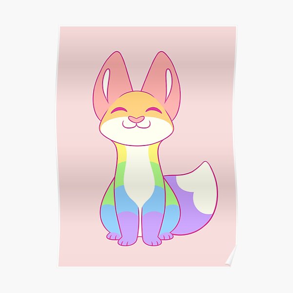 "Gay Pride Fox" Poster by Wreaux | Redbubble