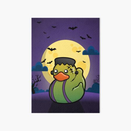 "FrankenDucky - Cute Frankenstein Rubber Ducky " Art Board Print for ...