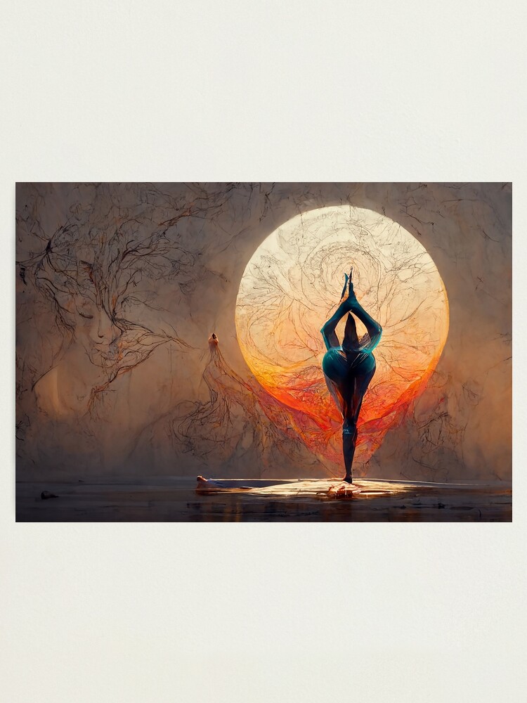 "Abstract Art of Yoga Pose - Created by Artificial Intelligence ...