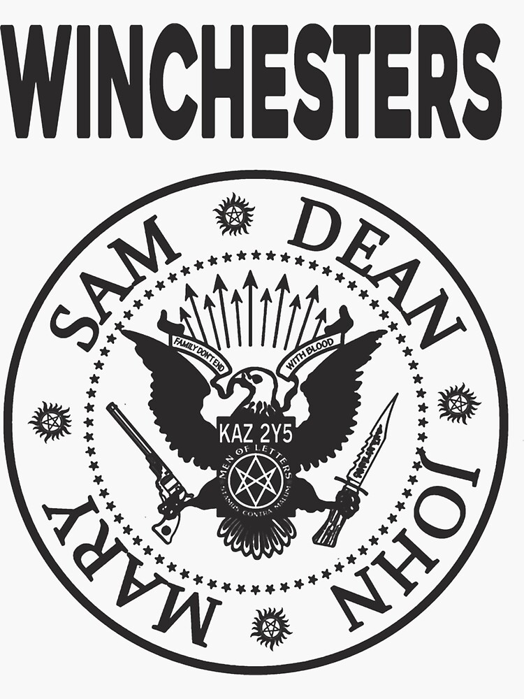 "Hey Ho! Let's Go Supernatural!!!" Sticker for Sale by RoccoDfr4 ...