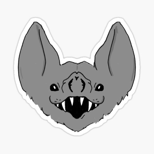 "Spooky Monster Scary Creepy Halloween Bat" Sticker for Sale by ...