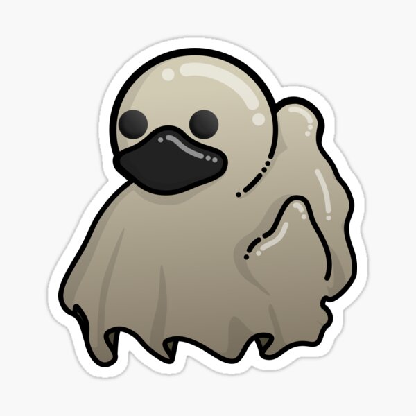 "Creepy Ghost Rubber Ducky Haunted Night " Sticker for Sale by Gay-Koala | Redbubble